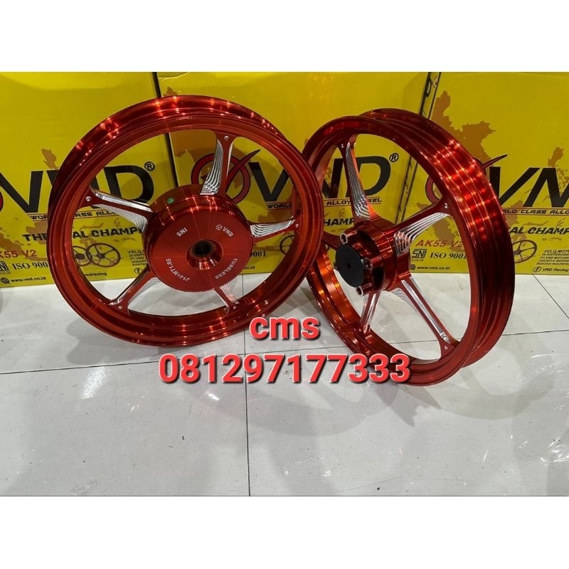 Jual VELG VND VARIO 125 / VARIO 150 / BEAT / SCOOPY / GENIO / VARIO AK55 R17 R14 - Velg vnd r17 ...