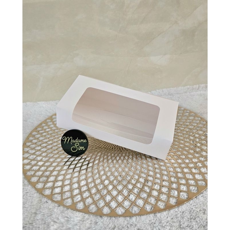 Jual BOX IVORY - DUS BROWNIES - KOTAK ROTI - KARDUS 20x10x5 - JENDELA ...