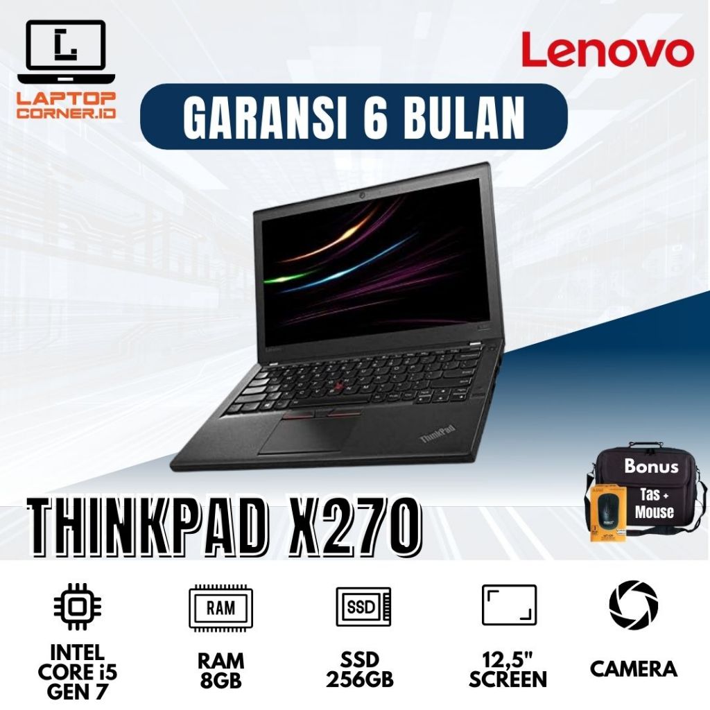Jual Laptop Lenovo Thinkpad Core i5 / i7 RAM 8GB SSD 256GB Murah ...