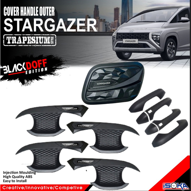 Jual paket outer handle + tank cover mobil stargazer 2022-2023 hitam ...