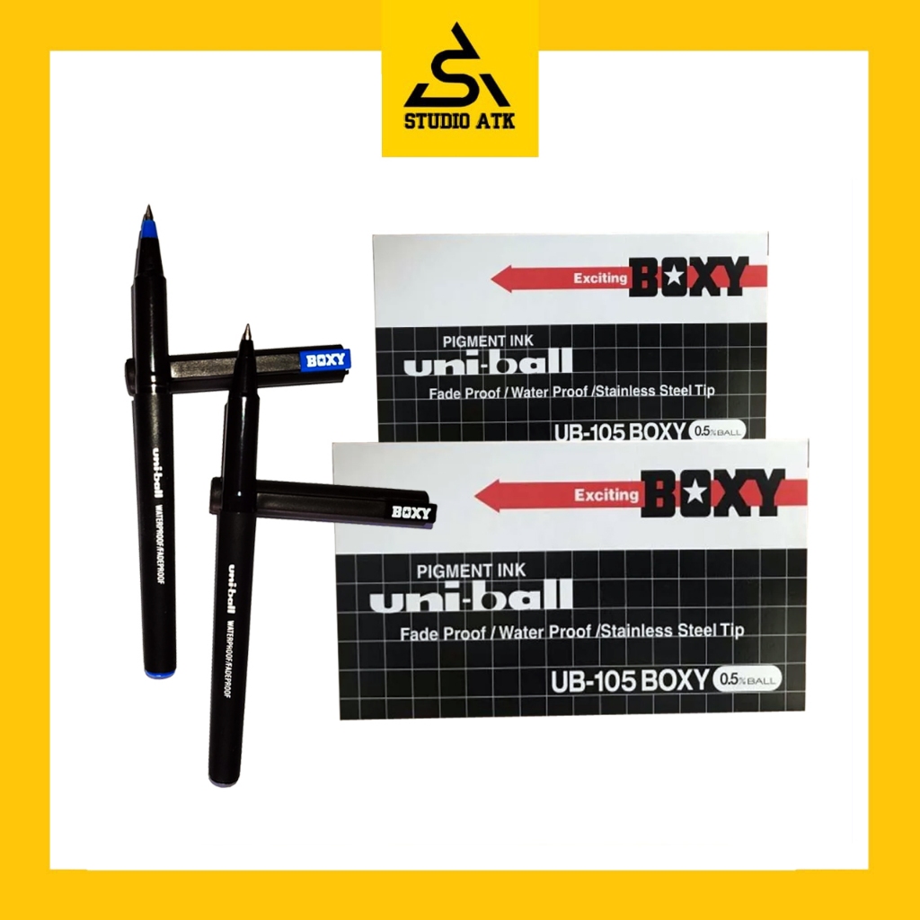 Jual Pulpen Boxy Uniball Boxy Uni Ball | Shopee Indonesia
