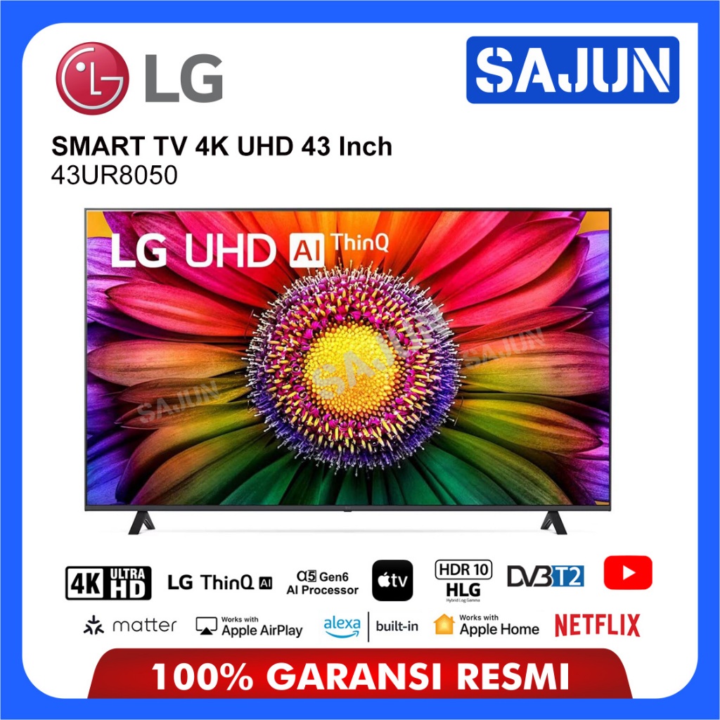 Jual LG Smart TV LED 43 Inch 43UR8050 UHD 4K ThinQ AI 43UR8050PSB - UR8050 | Shopee Indonesia