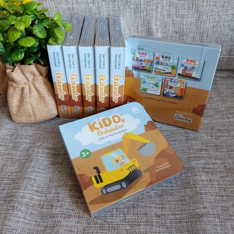 Jual Smiling Kiddos - seri Kido dan Kendaraan Ekskavator Boardbook ...