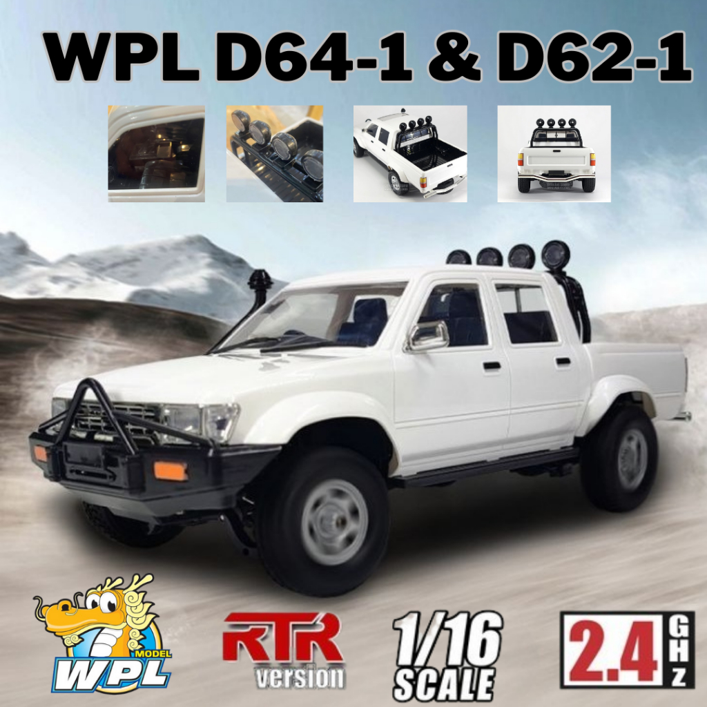 Jual WPL D64 D64-1 D62-1 D62 RC Crawler Car Adventure 2.4GHz 1/16 RTR ...