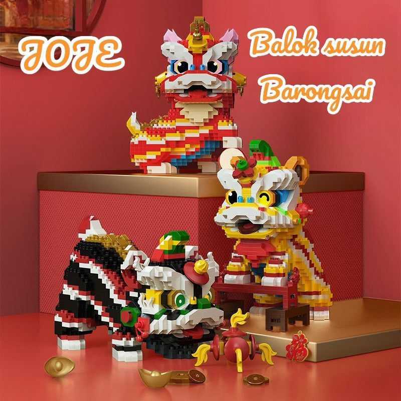 Jual Nano Block Barongsai Bricks Education Nano Block / Mainan Balok 3D ...