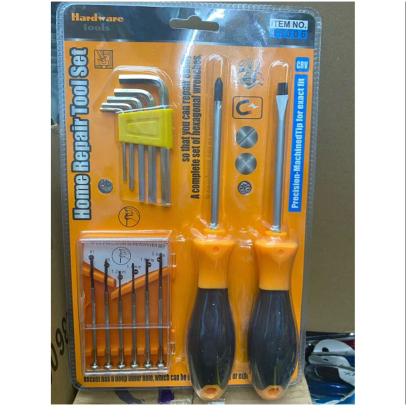 Jual Obeng Satu Set Multifungsi Quality Home Repair Tool Set | Shopee ...