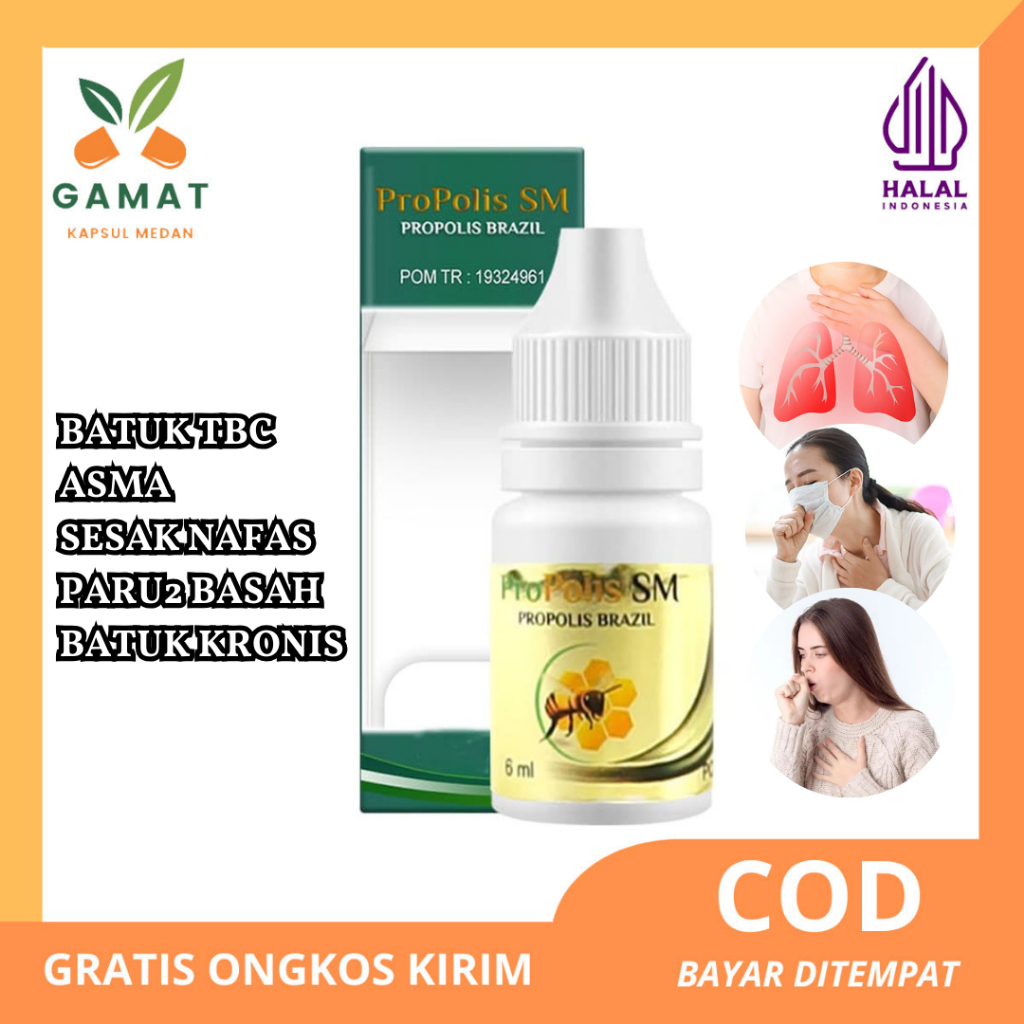 Jual Propolis Sm Obat Paru Paru TBC Asma Batuk Berdarah Infeksi Paru ...