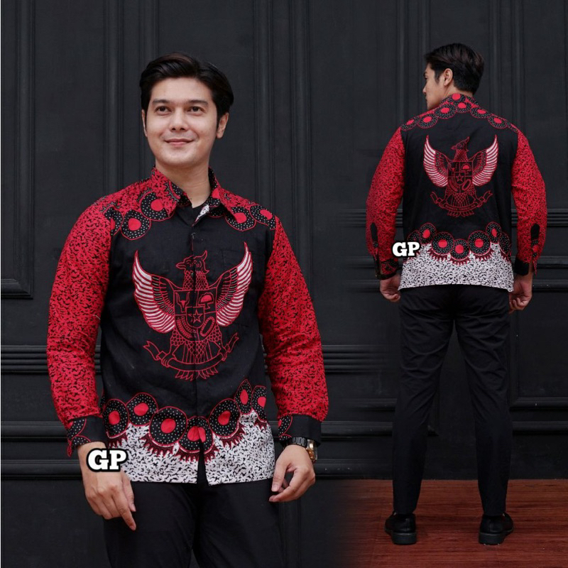 Jual kemeja garuda pancasila batik garuda pancasila kemeja batik ...