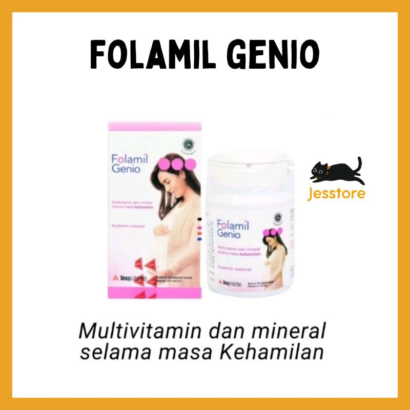 Jual FOLAMIL GENIO ISI 30 KAPSUL LUNAK-MULTIVITAMIN DAN MINERAL SELAMA ...