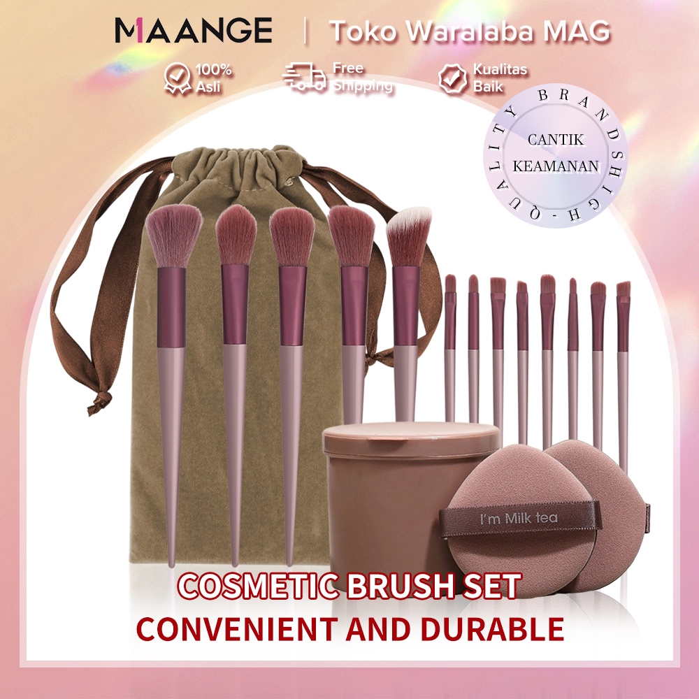 Jual MAANGE 13Pcs/set Multifunctional Makeup Brush Set Soft Beauty ...