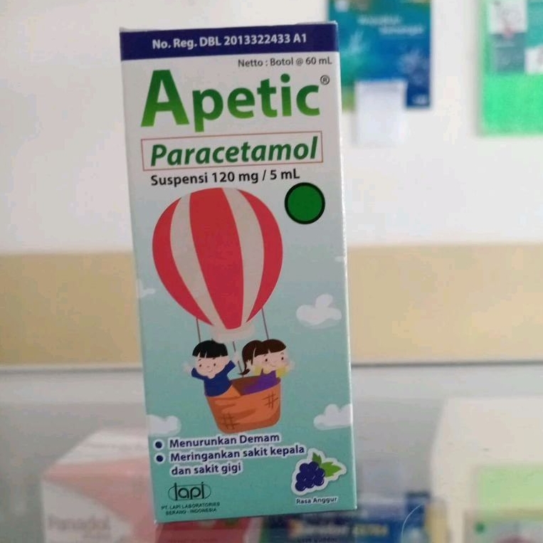 Jual Apetic Paracetamol 60 ml untuk Bayi dan Anak anak | Shopee Indonesia