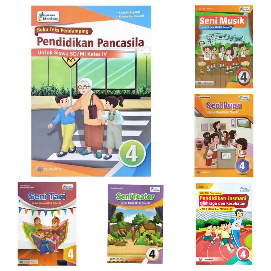 Jual Buku kelas 4 SD Kurikulum Merdeka Pendamping CV. ARYA DUTA | Shopee Indonesia