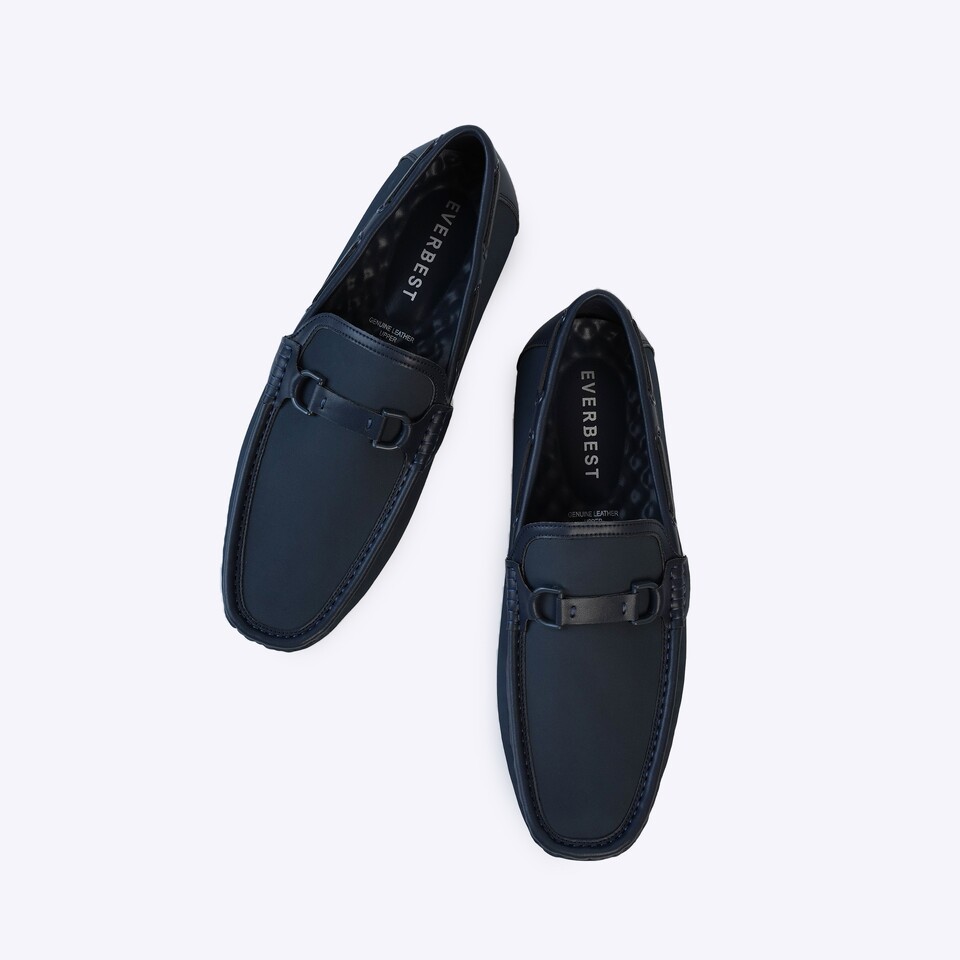 Jual Everbest Rodney Moccasins Pria Black Navy | Shopee Indonesia