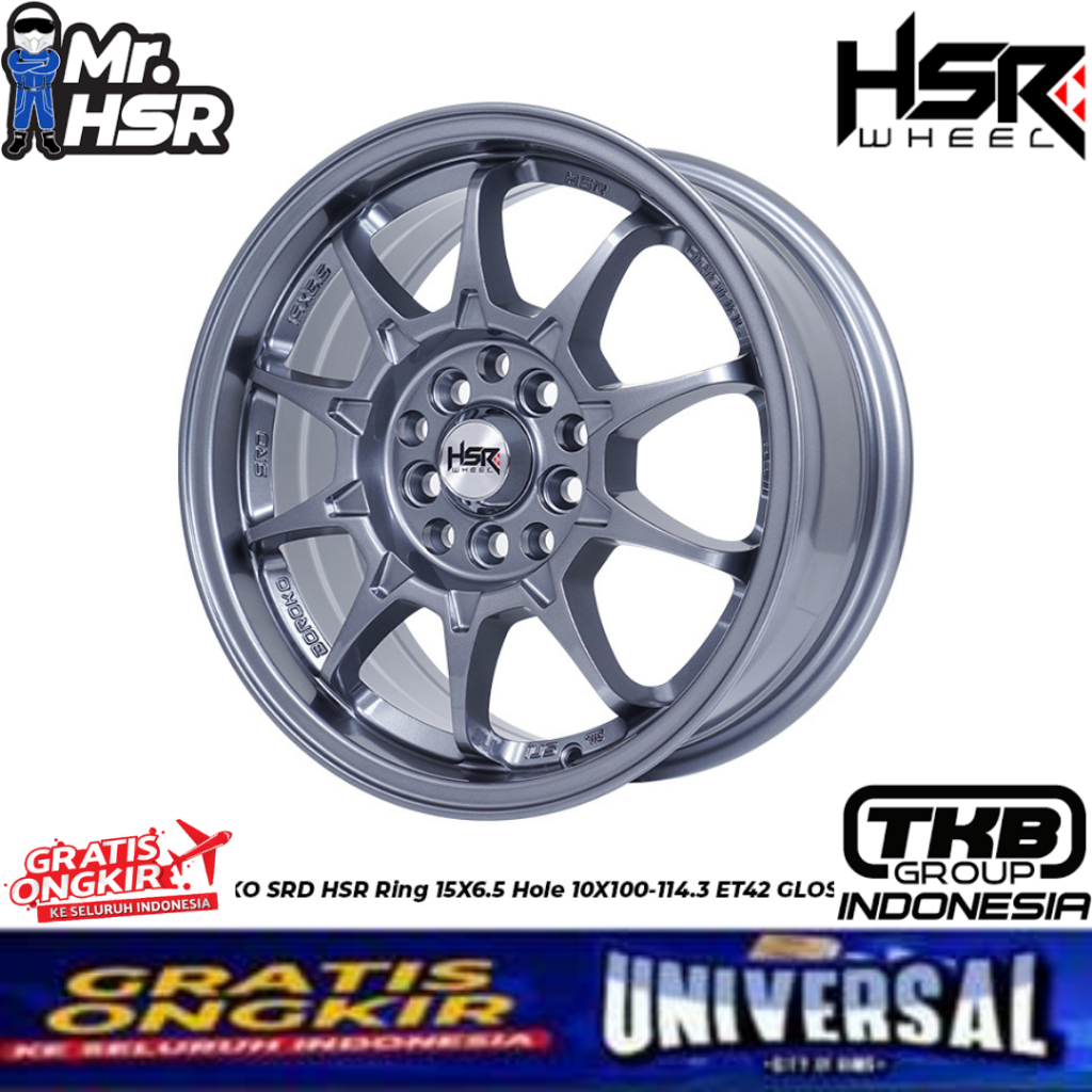 Jual Velg Ori HSR TIPE BOROKO SRD R15 Buat Camry, Harrier, Accord ...