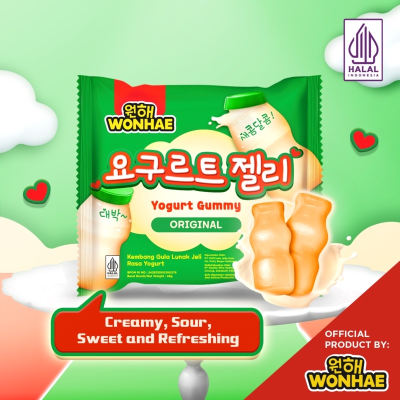 Jual Wonhae Gummy Yoghurt 48 gr / Yoghurt / Yogurt Gummy / Permen Rasa ...