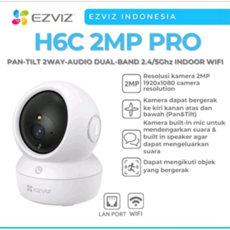 Jual EZVIZ H6C PRO 2MP CCTV CAM Smart Home Ip Camera CCTV INDOOR ...