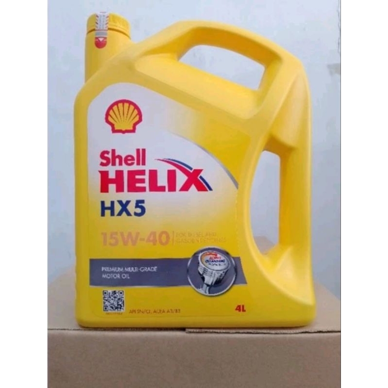 Jual Shell hx5 4l helix 5 galon 4 liter sae 15w-40 oli mobil murah ...