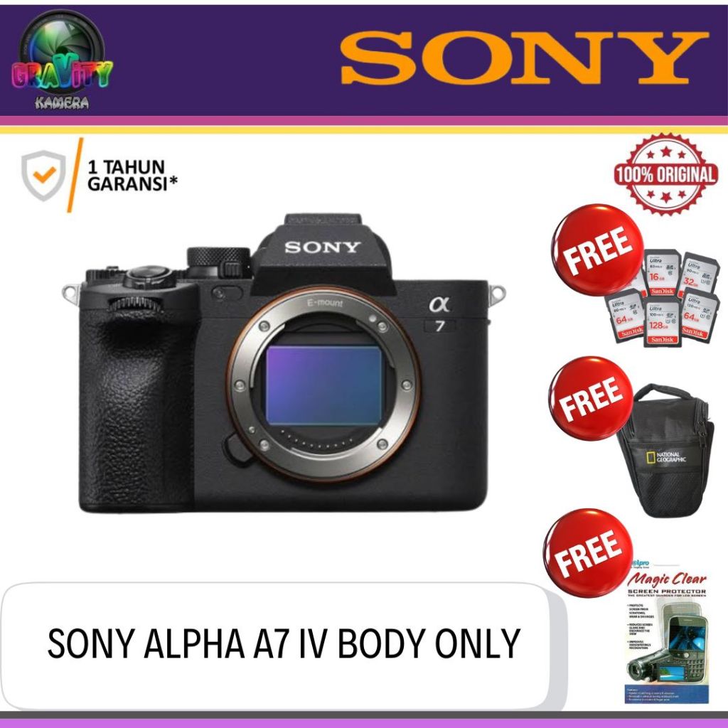 Jual SONY ALPHA A7 IV BODY ONLY / SONY A7 IV BODY ONLY | Shopee Indonesia