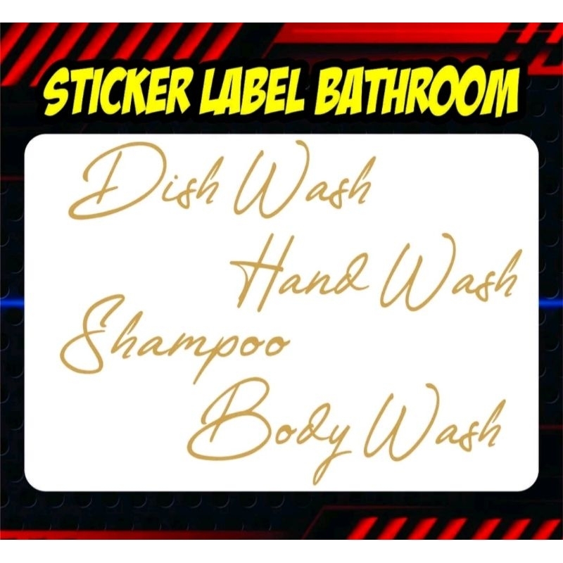 Jual STICKER STIKER CUTTING LABEL BATHROOM / KAMAR MANDI MURAH | Shopee ...