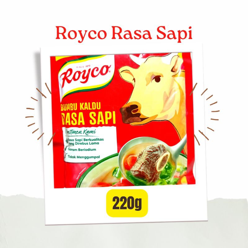 Jual Royco Bumbu Kaldu Rasa Sapi 220g | Shopee Indonesia