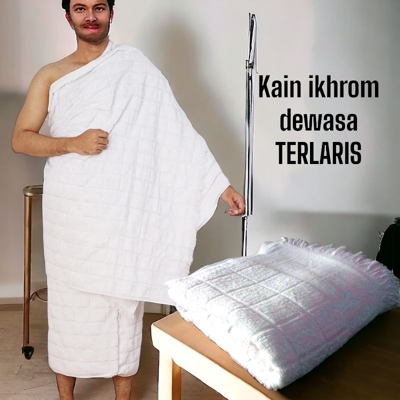 Jual Kain ikhrom | kain ikhram dewasa untuk haji dan umroh | COD ...