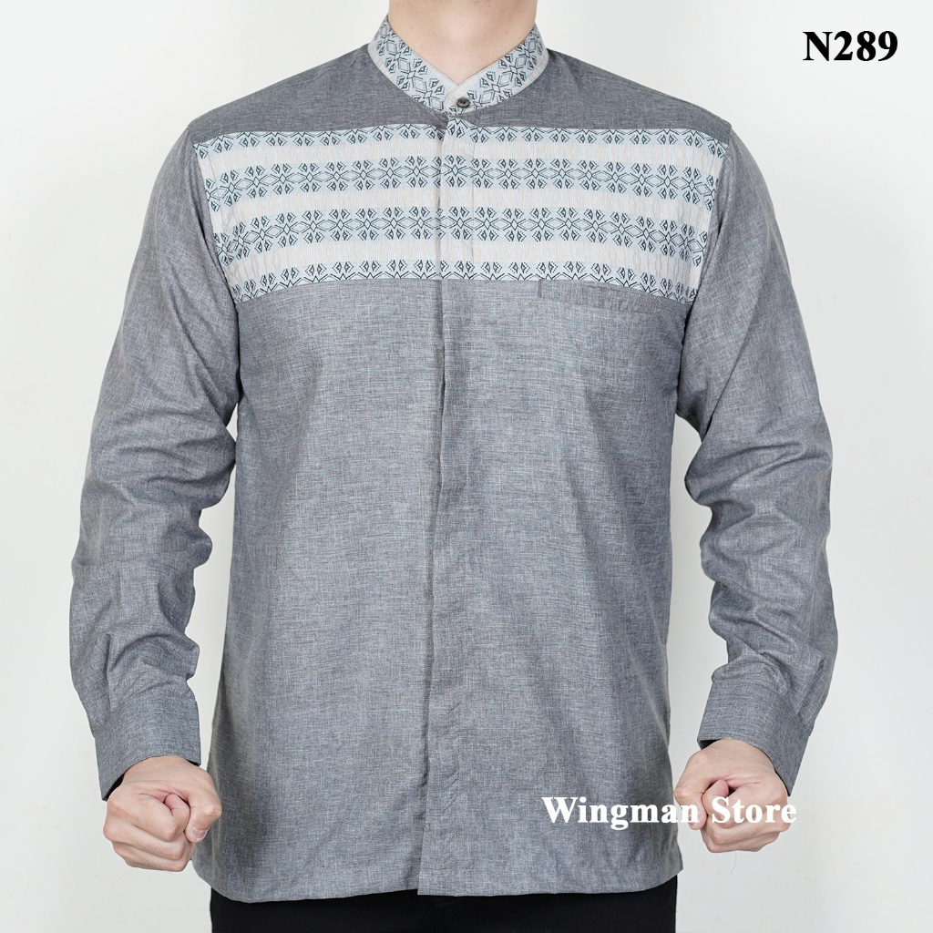Jual Baju Koko Muslim Pria Songket Lengkap Lengan Panjang | Shopee ...