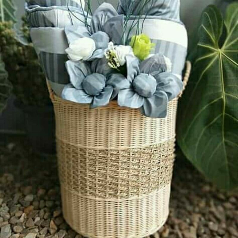 Jual kerajang box bedcover rotan kerajang box londry ukuran jumbo ...