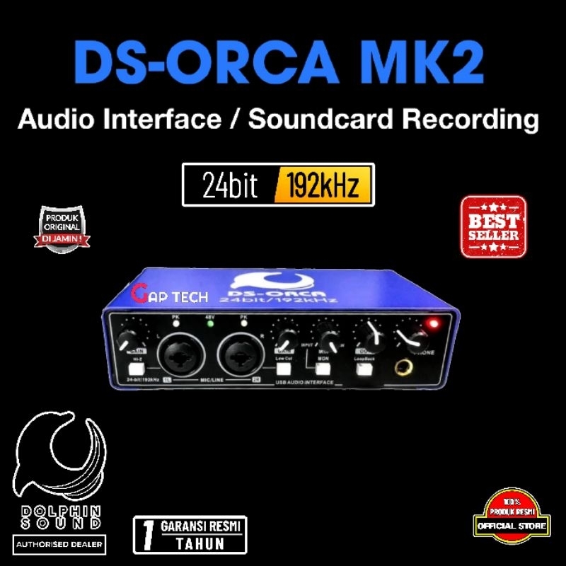 Jual Dolphin DS ORCA MK2 24bit / 192kHz Audio Interface / Soundcard ...