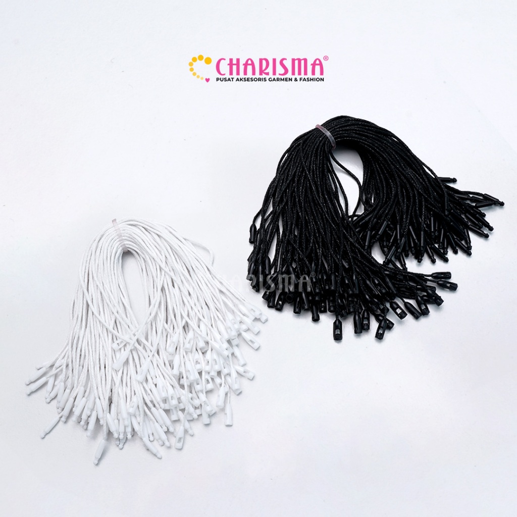 Jual Charisma Tali Hantag 005 - Tali Hangtag Tali Hitam & Putih Premium ...