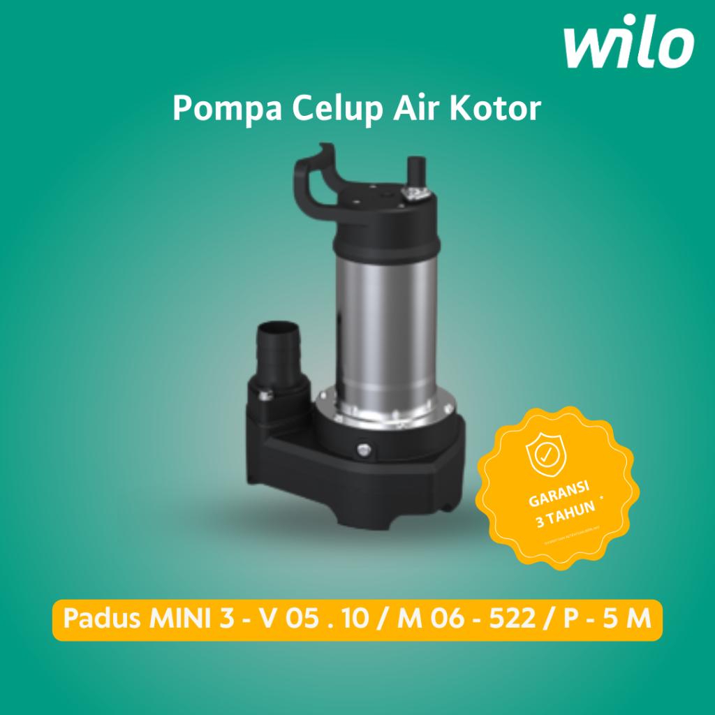 Jual Wilo – Padus MINI 3 - V05.10 / M06-522 - P-5 – Pompa Celup Air Kotor | Shopee Indonesia