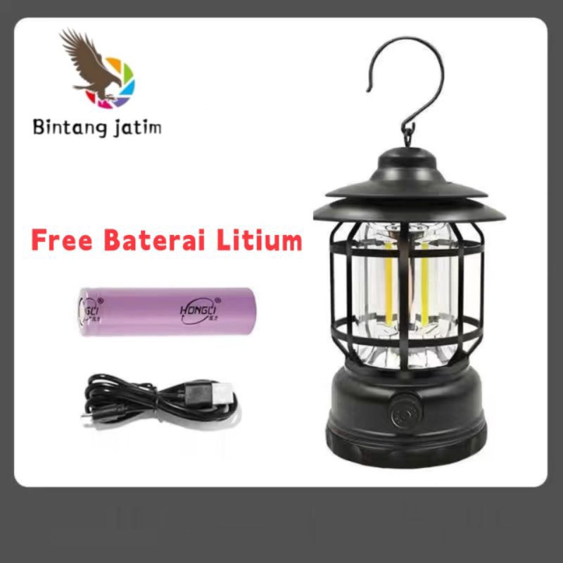 Jual Lampu Led Lentera / Camping Lamp 3 COB / Lampu Tenda Camping ...