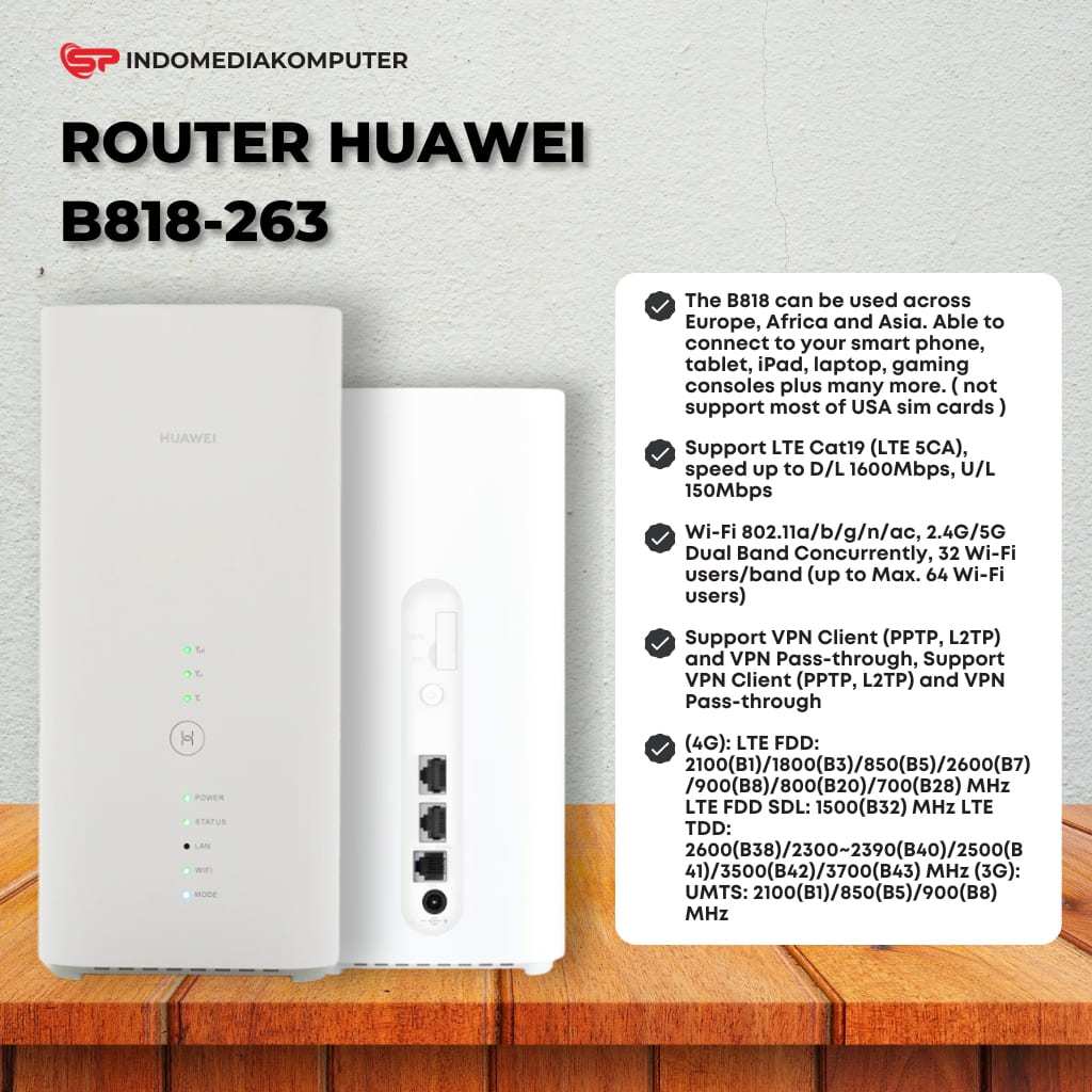 Jual Router Huawei B818-263 Huawei Router B818-263 Router Huawei Series ...