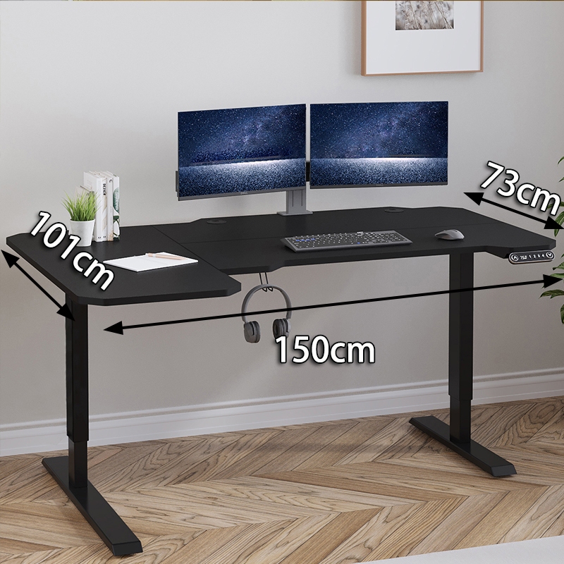 Jual BilBil 59 inches 1.5M Electric Standing Desk Single Motor Desk ...