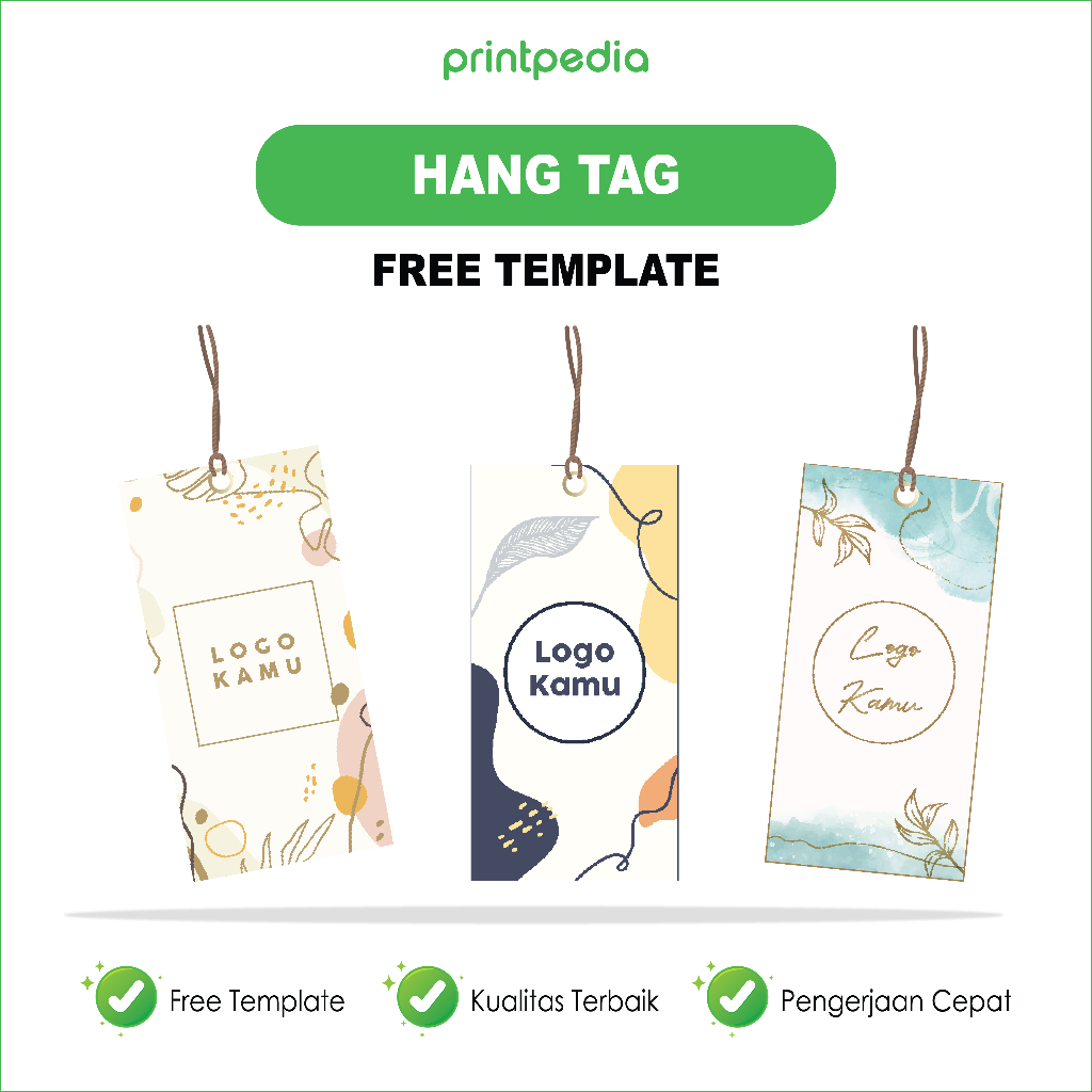 Jual Hang Tag Label Baju (FREE CUSTOM DESIGN) / Label Baju / Label Merk ...