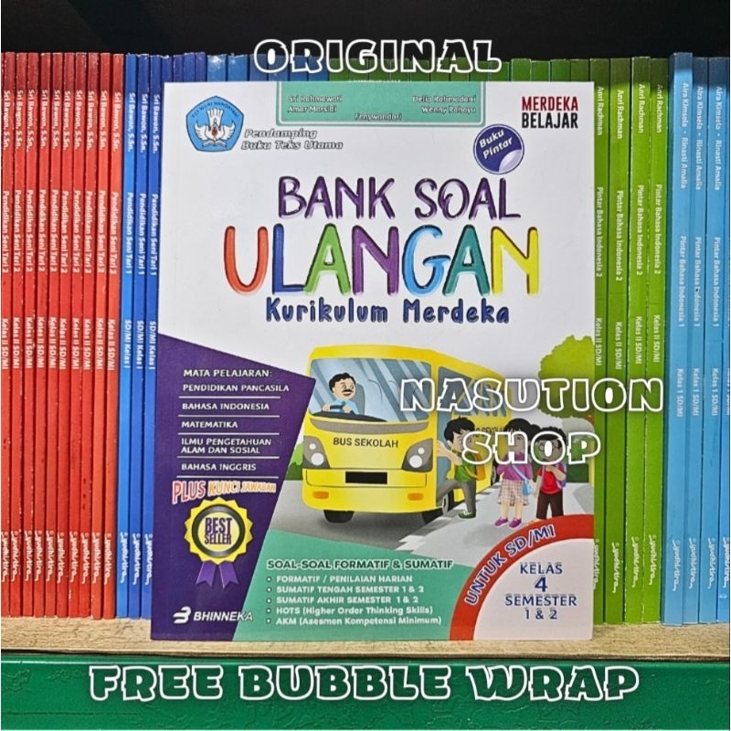 Jual Buku Bank Soal Ulangan Kelas 1 2 3 4 5 6 SD/MI Dilengkapi Kunci Jawaban Kurikulum Merdeka ...