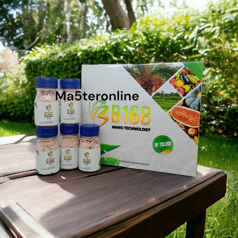Jual PUPUK B168 NANO TECHNOLOGY | Harga 1 Paket isi 10 botol @50g ...