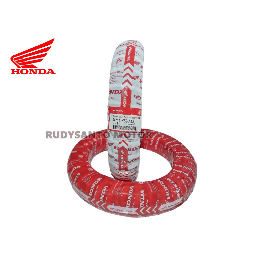 Jual 44711-K59-A12 Ban Depan Tubeless 80/90-14 Beat Vario 110 125 150 AHM | Shopee Indonesia
