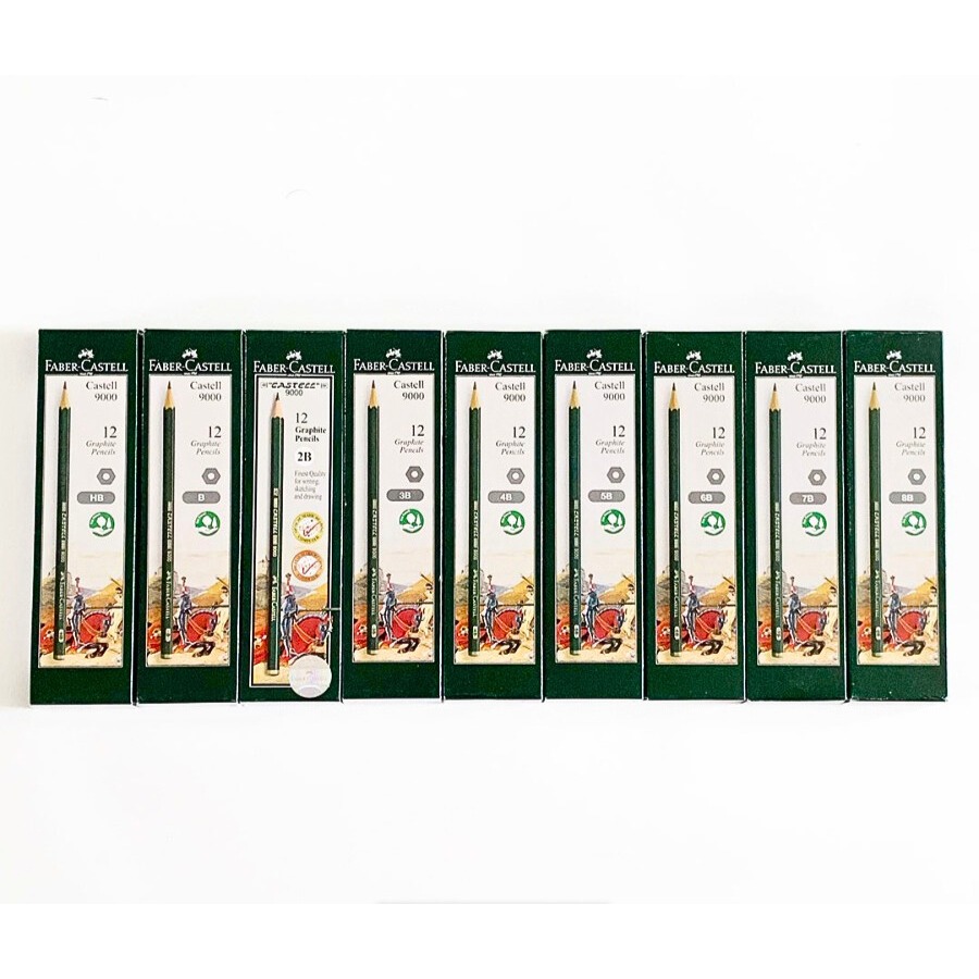Jual [GB] PENSIL FABER CASTELL KOMPUTER 2B, 3B, 4B, 5B, 6B, 7B, 8B, HB, 2H, 3H, 4H, 6H, F (ECER ...