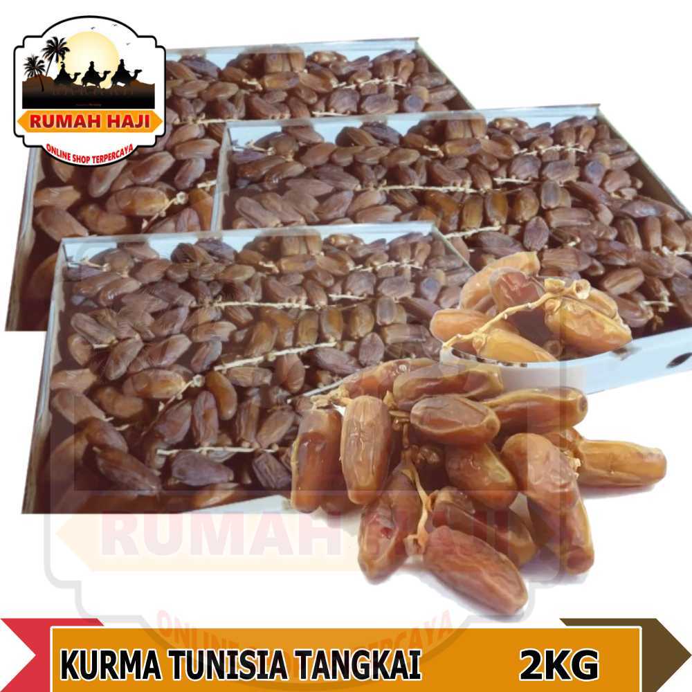 Jual Kurma tangkai 2kg /kurma tunisia tangkai/kurma segar | Shopee ...