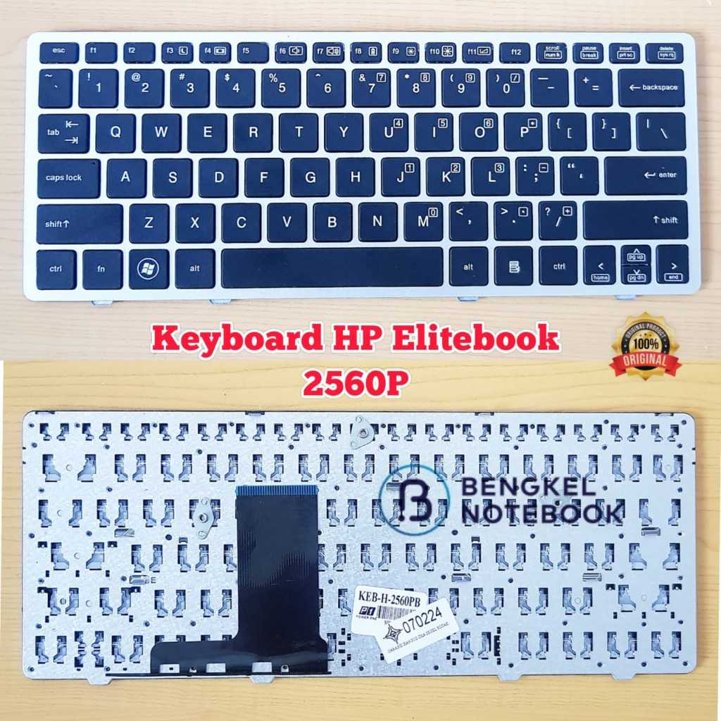 Jual Keyboard HP EliteBook 2560 2560P 2570 2570P No Pointer Frame ...