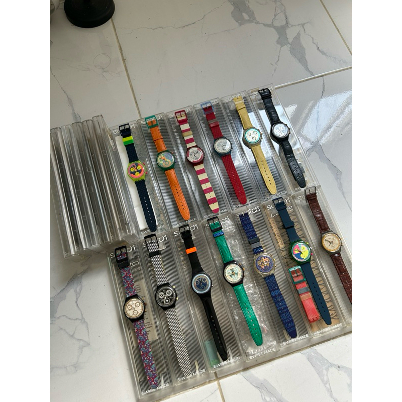 Jual jam swatch chrono vintage rare | Shopee Indonesia