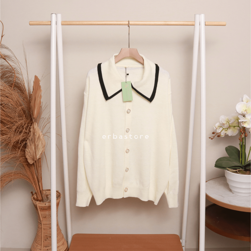 Jual COLLAR CARDIGAN Rajut Premium By ERBA / CARDIGAN KOREAN STYLE ...