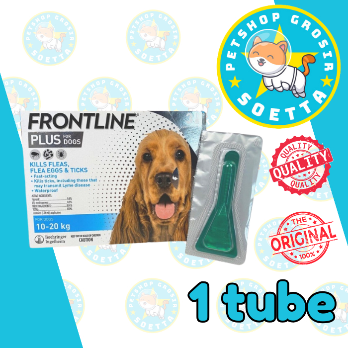 Jual FRONTLINE Plus For Medium Dog (10-20kg ) Obat Kutu Anjing 1pcs ...