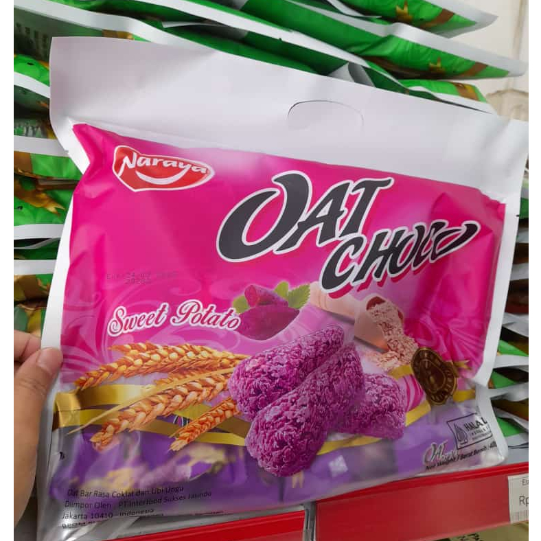 Jual Naraya Oat Choco Sereal Gandum 400gr isi 40 pcs Original ubi ...