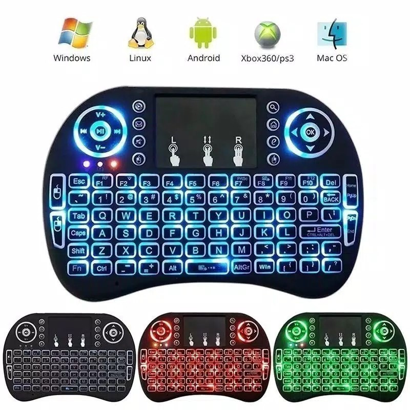 Jual Keyboard Mini Led Wireless Touchpad Mouse 2.4G | Shopee Indonesia
