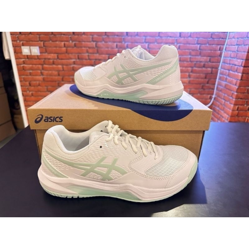 Jual Asics Gel Dedicate 8 Women ( White / Pale Blue ) | Shopee Indonesia