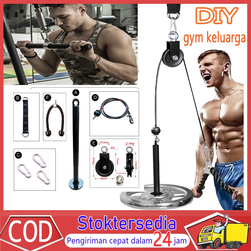 Jual DIY/Pull down Katrol Pulldown catrol Alat Fitness kabel Gym DIY ...