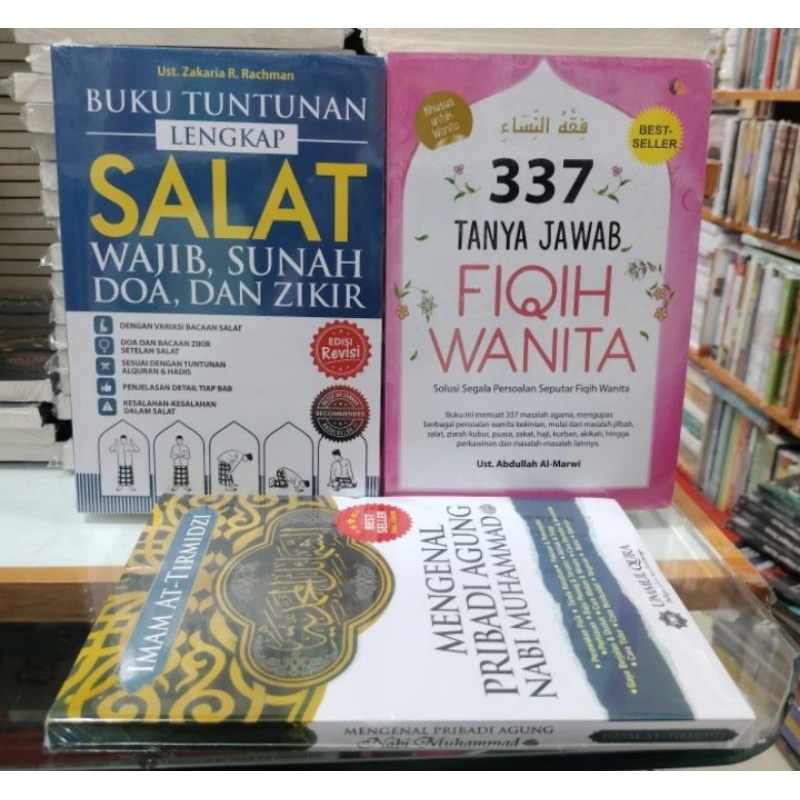 Jual Paket 3 buku tuntunan lengkap salat wajib sunnah, 337 tanya jawab fiqih wanita dan mengenal ...