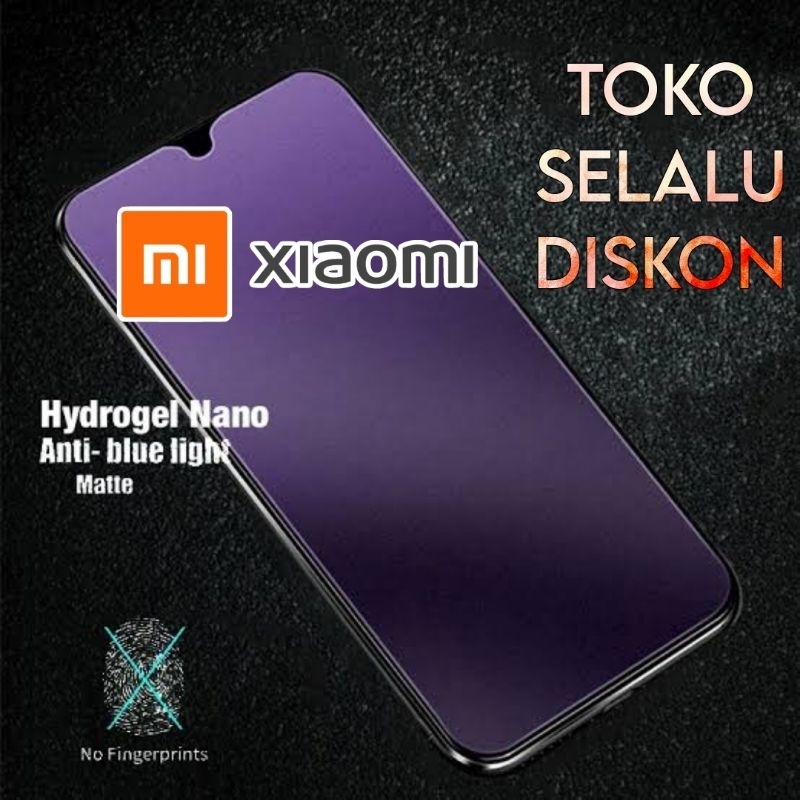 Jual SCREEN PROTECTOR HYDROGEL BLUE MATTE XIAOMI REDMINOTE 10 10S 11 11S 12 12S MI 10 11 12 ...