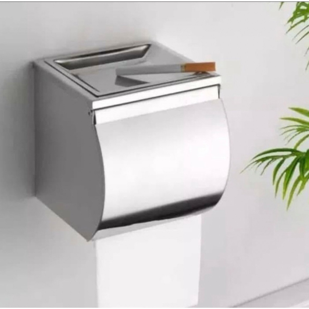 Jual Tempat tisu Asbak stainless - Rak tissue stenlis tempat Rokok tisu ...